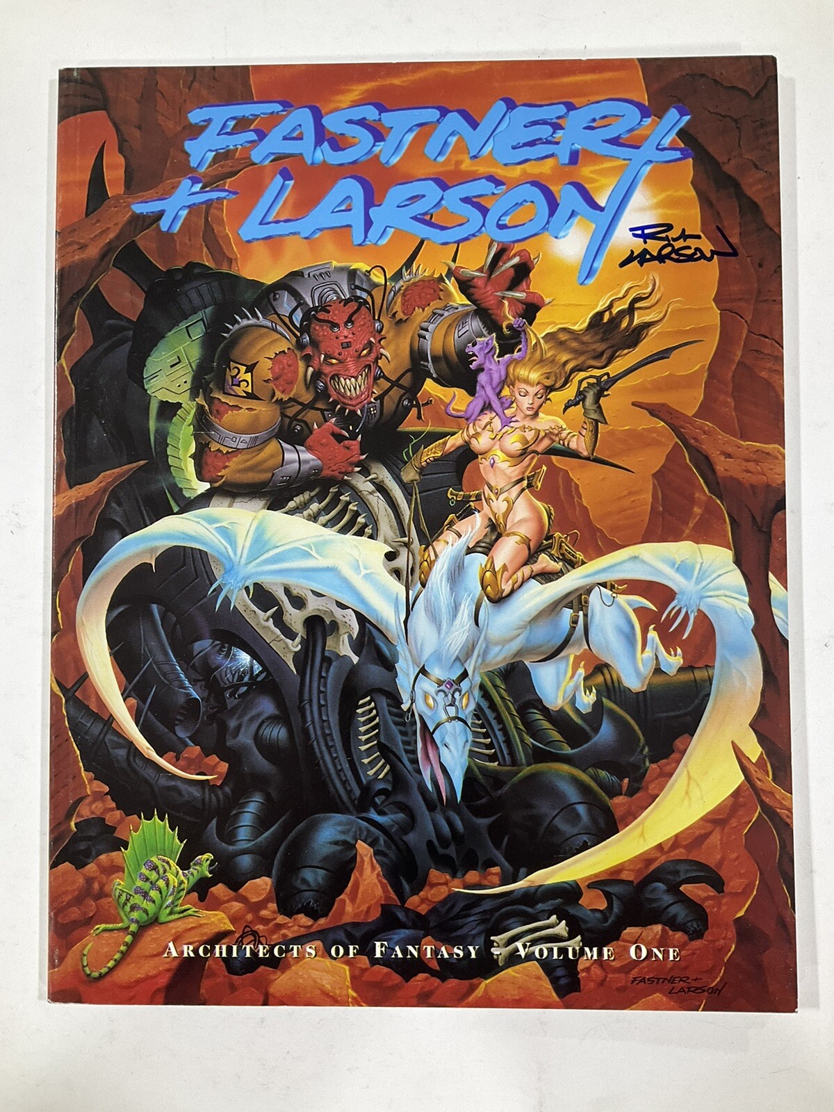FASTNER & LARSON ARCHITECTS OF FANTASY VOLUME 1 NM NEAR MINT SIGNED ...