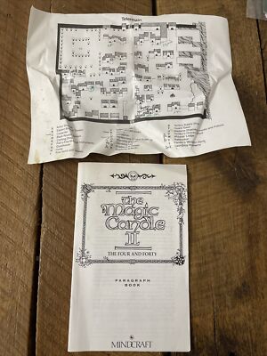 The Magic Candle II PC IBM Game Paragraph Book & Map Guide Video Game ...