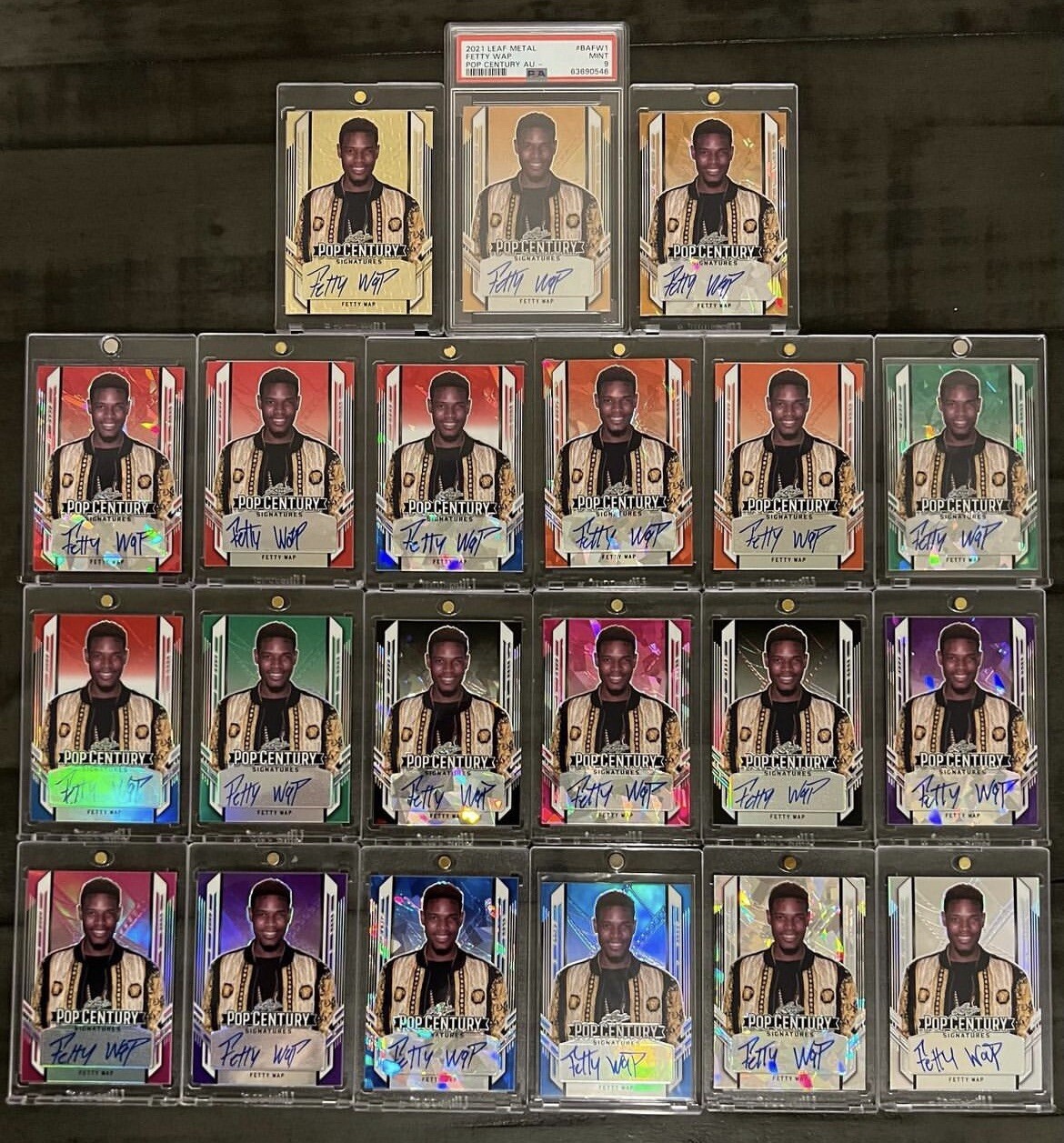 2021 Leaf Pop Century Fetty Wap Auto Autograph Rainbow Rap 1/1 ...