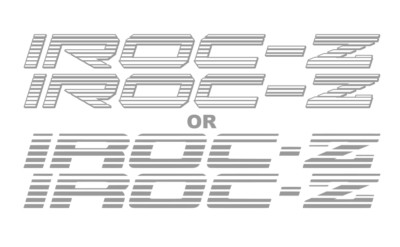 Door Vinyl Decal Sticker For IROC-Z Z28 Camaro 1985 86 87 88 89 1990 ...