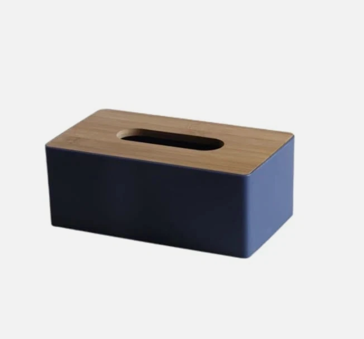 Wood Tissue Box Cover Gloves Box Holder Wooden Rectangular Tissue Box ...