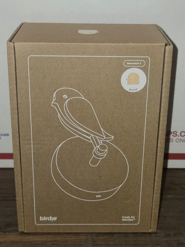 New! Birdie 2.0 Design Indoor CO2 Monitor - Air Quality Meter in Wood ...