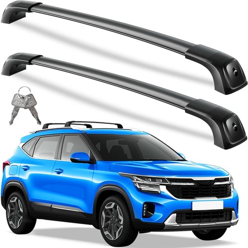Lockable 220lbs Roof Rack Cross Bars Compatible with Kia Seltos 2021 ...