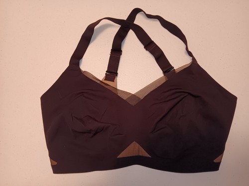 Honey Love Black Beige Crossover Bra Women's 34 DDD(F)/G Stretch ...