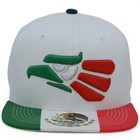 Mexico Eagle New HL Mexican Snapback Hat White Flag Adult Baseball Cap ...