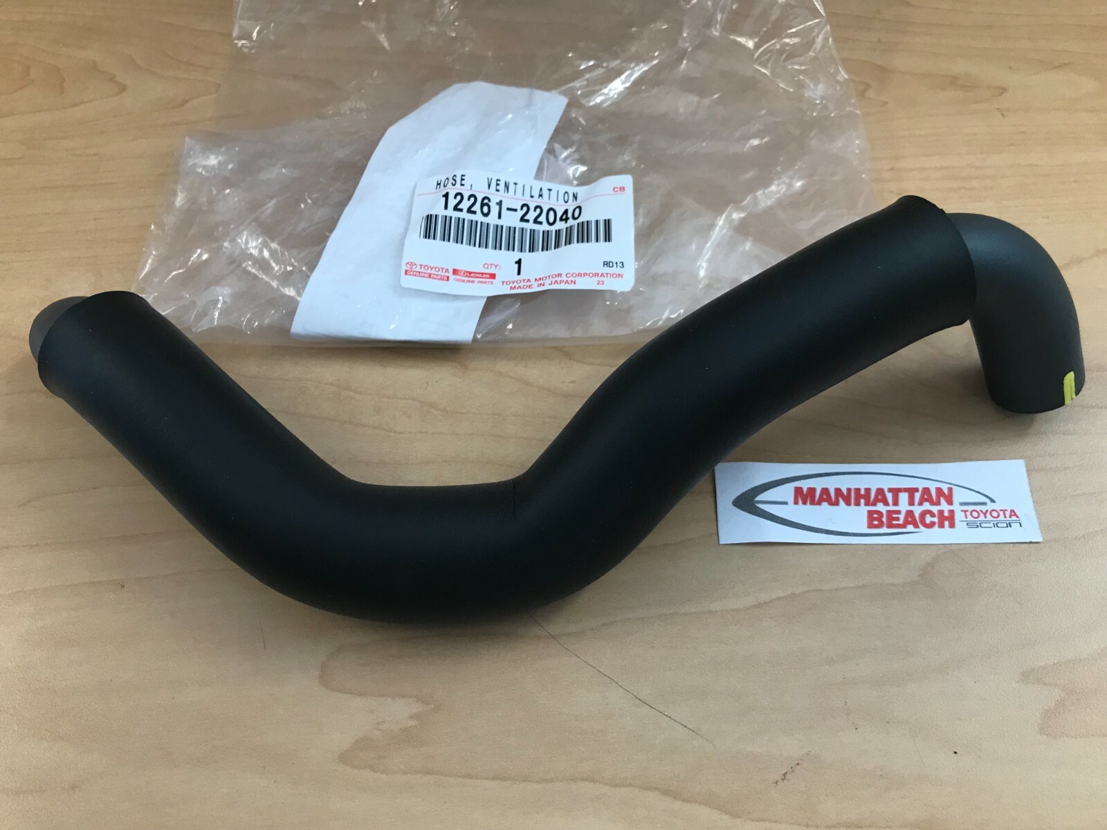 GENUINE TOYOTA 00-05 CELICA 00 COROLLA 1.8L VENTILATION HOSE 12261 ...