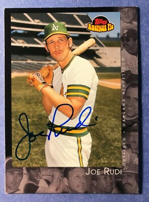 SIGNED JOE RUDI 2001 TOPPS AMERICAN PIE CARD AUTOGRAPH A's | eBay
