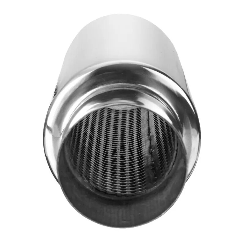 2.5" Inlet/Outlet Exhaust Muffler Resonator Deep Tone Stainless Steel ...