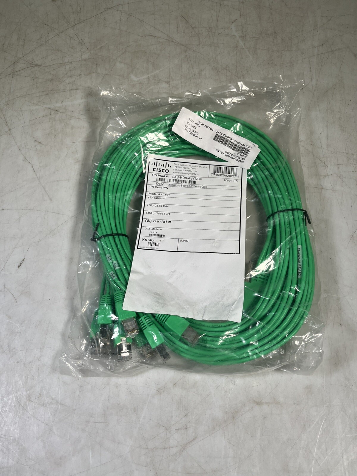 Cisco CAB-HD8-ASYNC High-Density 8-Port EIA-232 Asynchronous Cable. | eBay