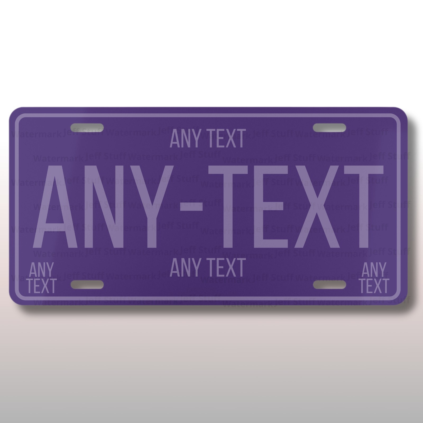 Personalized Custom Aluminum License Plate Any State & Text Multicolor ...