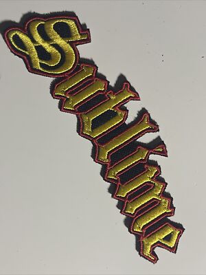 Sublime Band Logo Patch: High Quality Embroidery, Iron On, 6 Inches ...