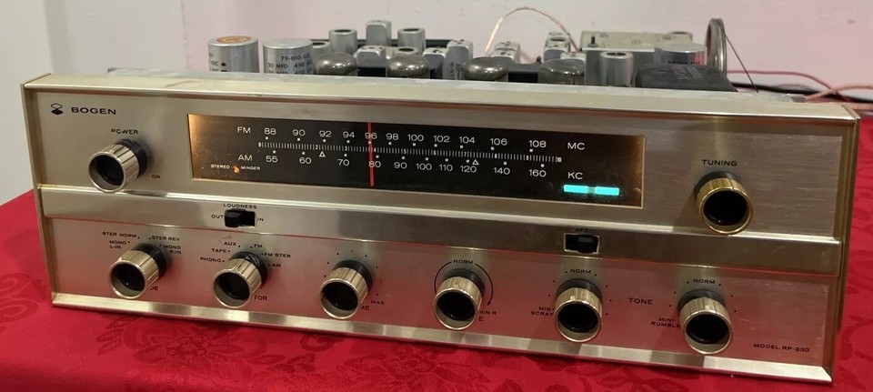 Vintage Bogen RP 230 Tube Stereo Receiver ** broken antenna ** | eBay