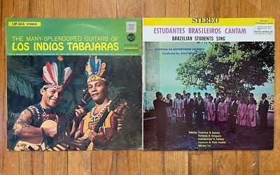 Brazilian Vinyl LPs Los Indios Tabajaras Estudantes Brasileiros Cantam ...