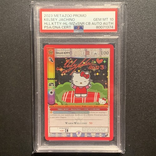 MetaZoo Hello Kitty Promo PSA 10 Authentic Autograph Sanrio ...