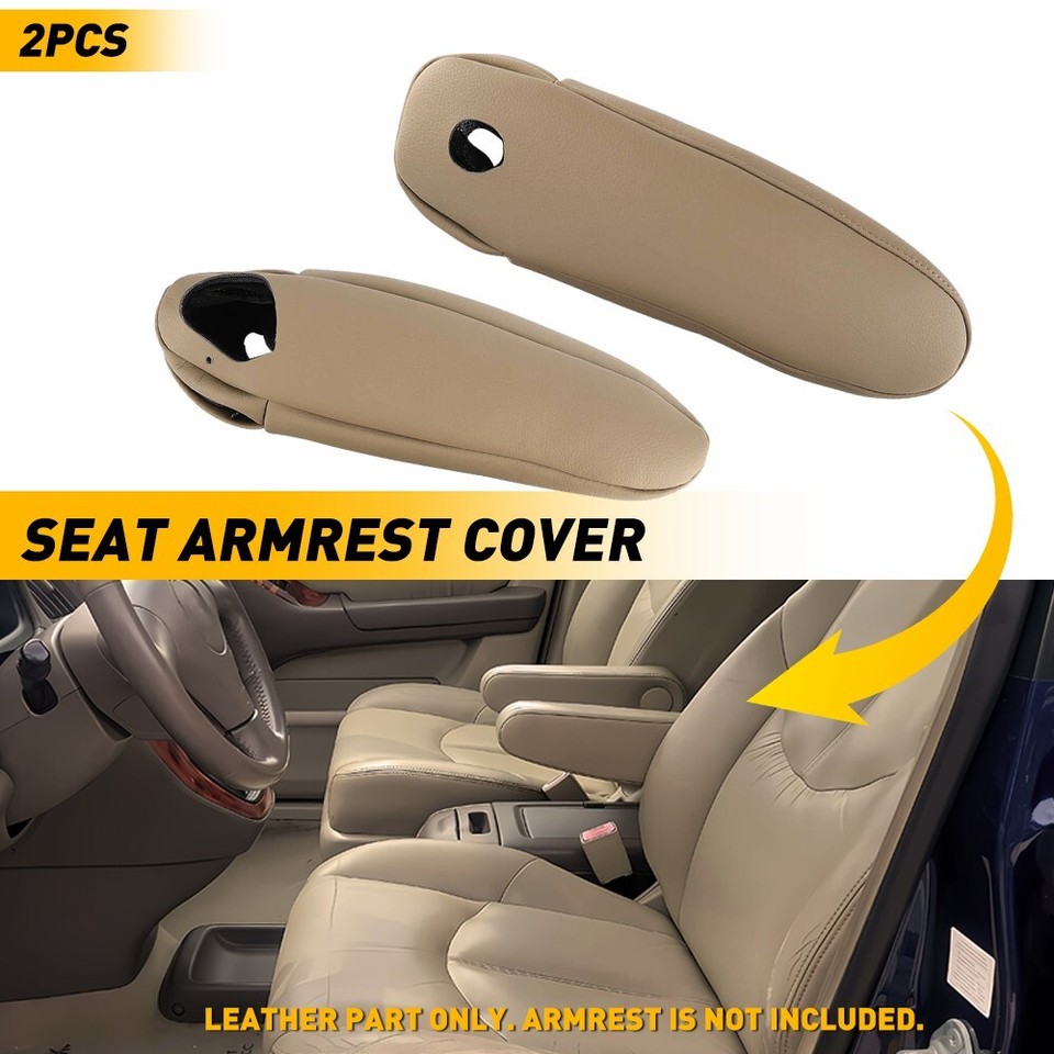 2x Leather Seat Armrest Cover Durable Fits Lexus RX 300 330 350 2003 ...