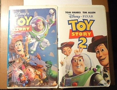 LOT OF 2 Toy Story & TOY STORY 2 (1996, 1999 DISNEY PIXAR VHS) TAPES ...