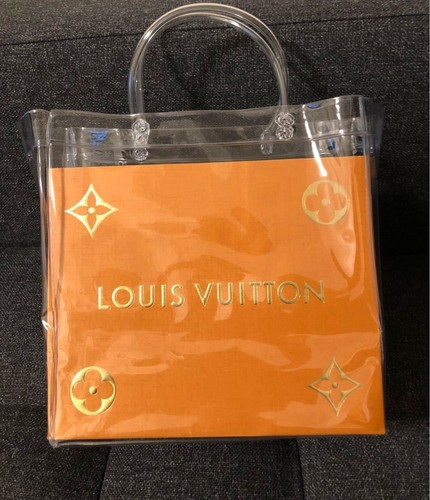 Authentic Louis Vuitton LV Gift Bag Paper Bag + Clear bag 25x20x10cm | eBay