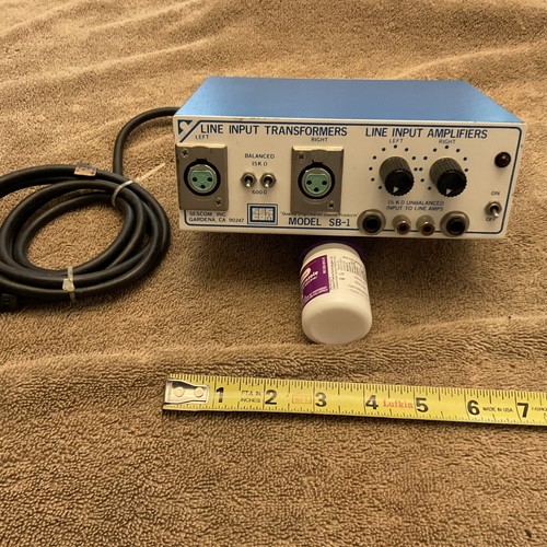 Sescom SB-1 Line Input Transformer Amplifier Stereo Balance Box Preamp ...