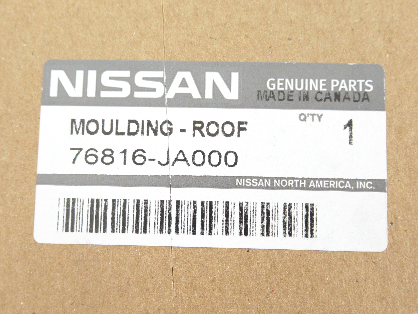 Genuine OEM Nissan 76816-JA000 Passenger Rear Side Drip Molding 2007 ...