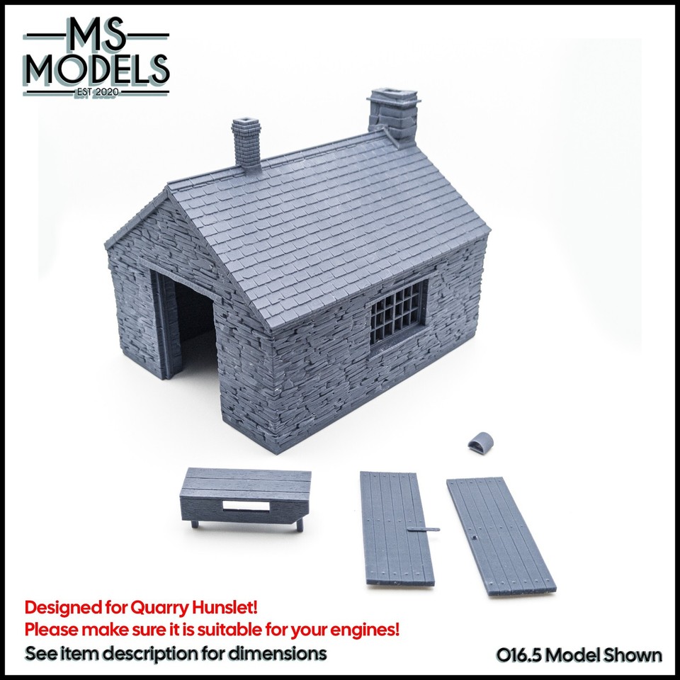 Narrow Gauge Engine Shed Slate 009 OO9/O16.5 for Quarry Hunslet Model ...