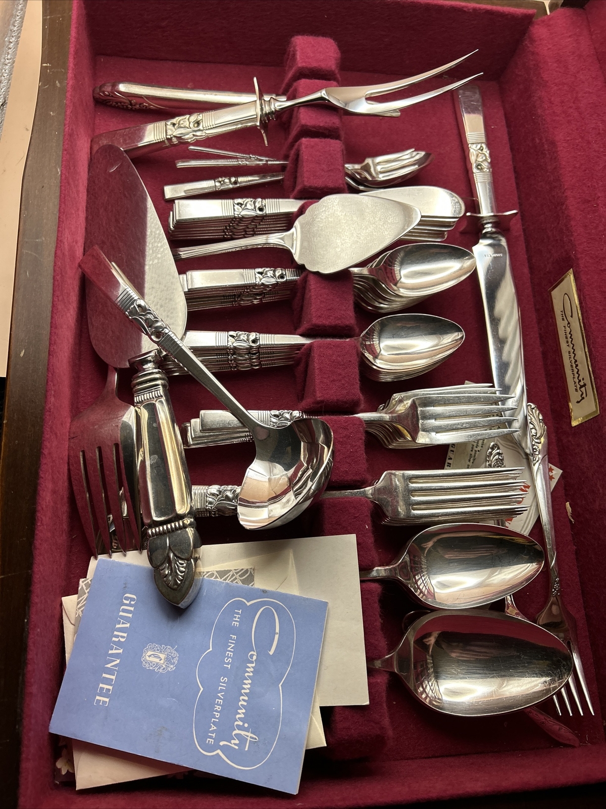 Vintage Community Finest Silverplate Silverware Set-53 pcs Kenized ...