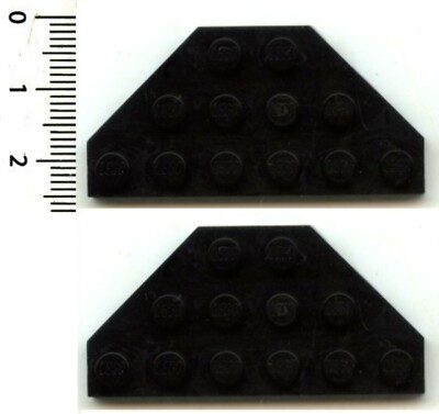 LEGO : 2 PLAQUES à 6 pans - noir - réf. 2419 - DN1 | eBay