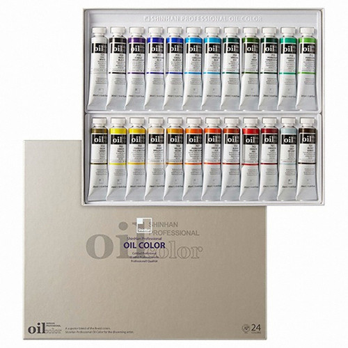 Oil Color Paint Set ShinHan Professional 24 Colors 20ml Tube Artist ...