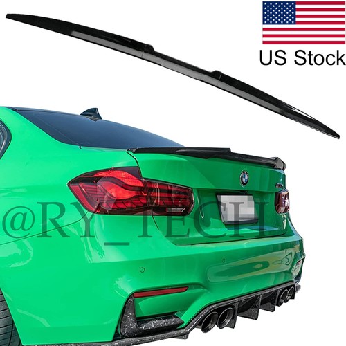 Glossy Black Racing Sport Rear Trunk Spoiler Wing For BMW E46 E90 325i ...