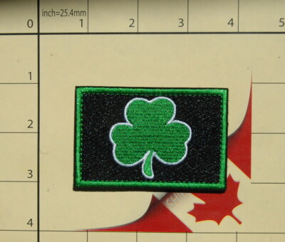 Shamrock Clover Lucky Irish Tactical Patch Army FOUR LEAF St. Patrick ...
