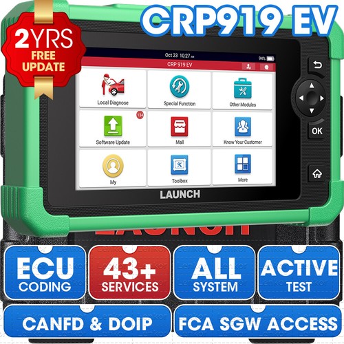 LAUNCH X431 CRP919 EV scanners OBD Électrique (BEV) Systèmes Complète ...
