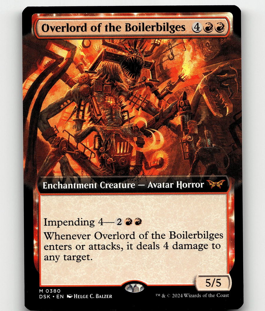 MTG Overlord of the Boilerbilges (Extended Art) #380 Duskmourn: House ...