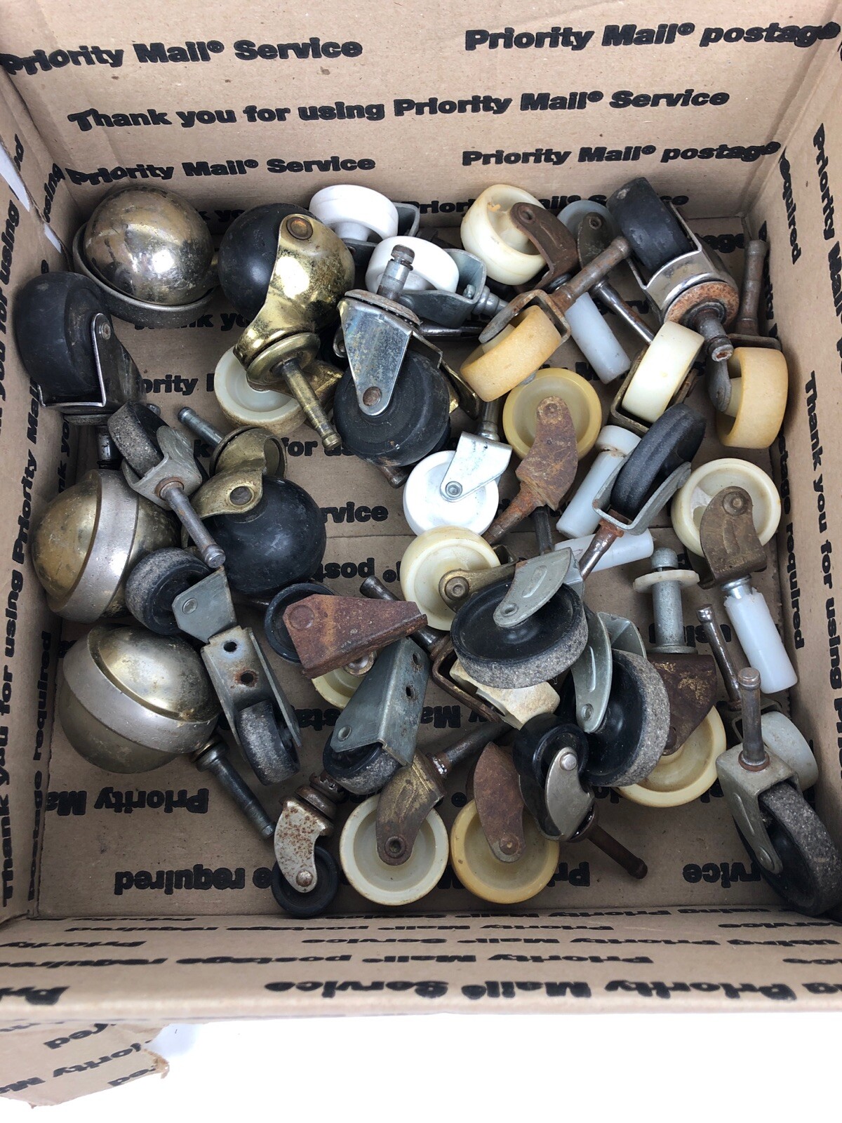 LOT OF 30+ SWIVEL FURNITURE CASTERS Steampunk Art - FSTSHP | eBay