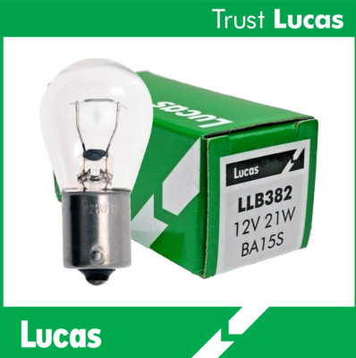 LUCAS LLB382 382 Bulbs P21W 12V 21W BA15s Stop Indicator Single ...