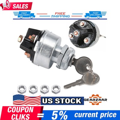 Universal Ignition Key Starter Switch With 2 Keys For Car Tractor ...