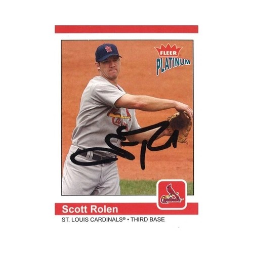 2004 Fleer Platinum Scott Rolen Autograph Steiner CX | eBay