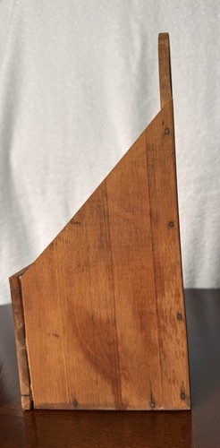 VTG Hanging Wood Wall Box Pocket Shelf Mail Primitive Antique Cottage ...