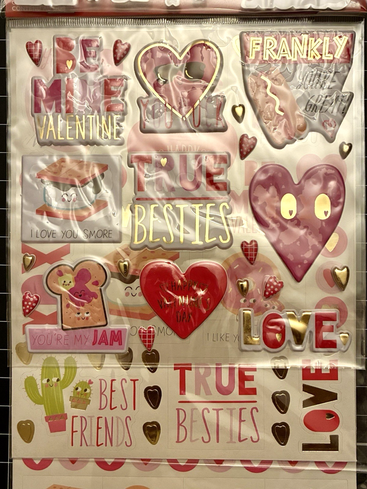 Recollections Creatology VALENTINE'S DAY Sticker Pack - Puffy, Flat 177 ...