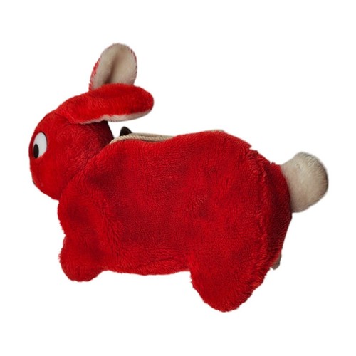 1984 Vintage Duplo Lego Red Plush Rabbit Zipper Carry Bag w/ Key Chain ...