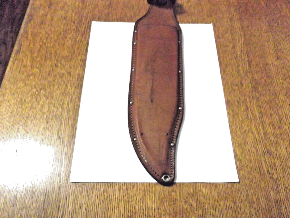 Vintage WESTERN W49 Bowie Knife Original Authentic Leather Dangler ...