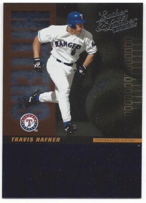 2005 Leather & Lumber Hitters Inc. #HI-22 Travis Hafner #ed 1192/2000 ...