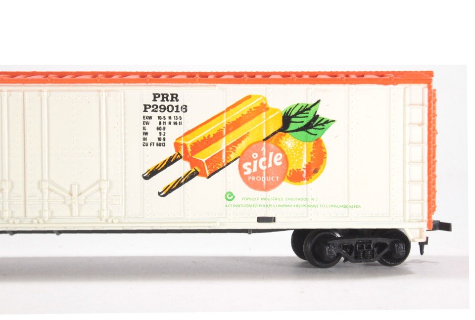 HO Tyco PRR / "Popsicle" 62ft Reefer Car #P29016 Missing Brake Wheel | eBay