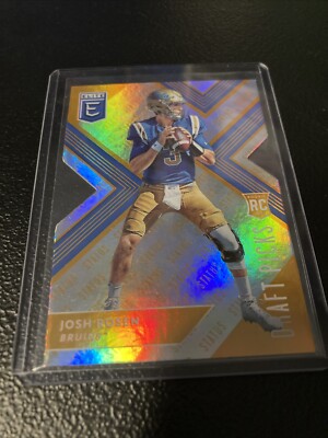 2018 PANINI ELITE DRAFT PICKS ORANGE STATUS DIE-CUT #102 Josh Rosen Rc ...