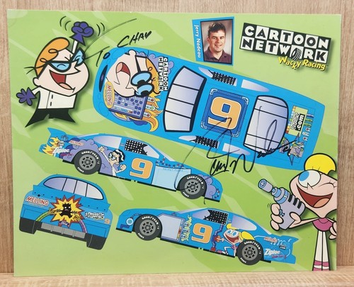 Jerry Nadeau NASCAR Original Autographed 8x10 Signed Cartoon Network ...