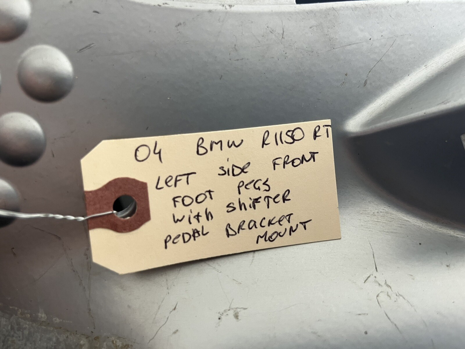 2004 BMW R 1150 RT LEFT FOOT REST PLATE FRONT PEG SIDE SHIFTER PEDAL ...
