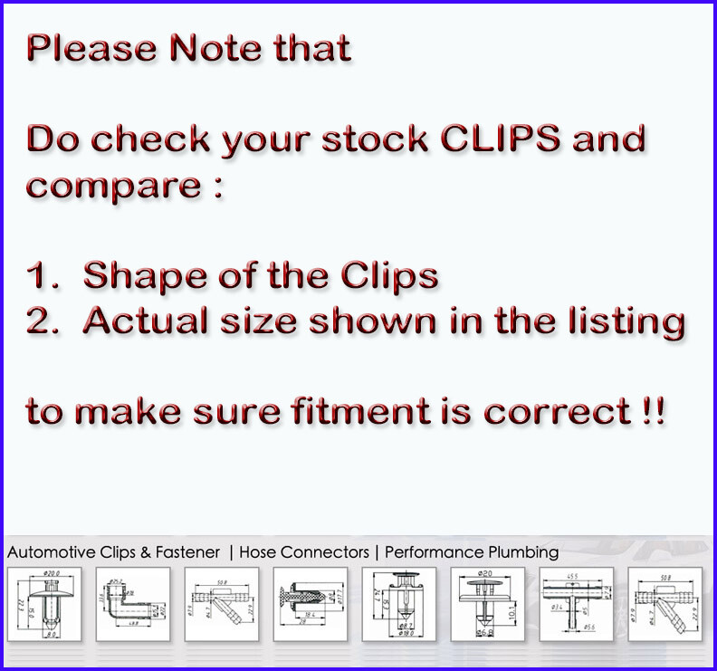 10pcs Rivet for Fender Bracket (Front Rear) Fit VW & Audi N0161857 by ...
