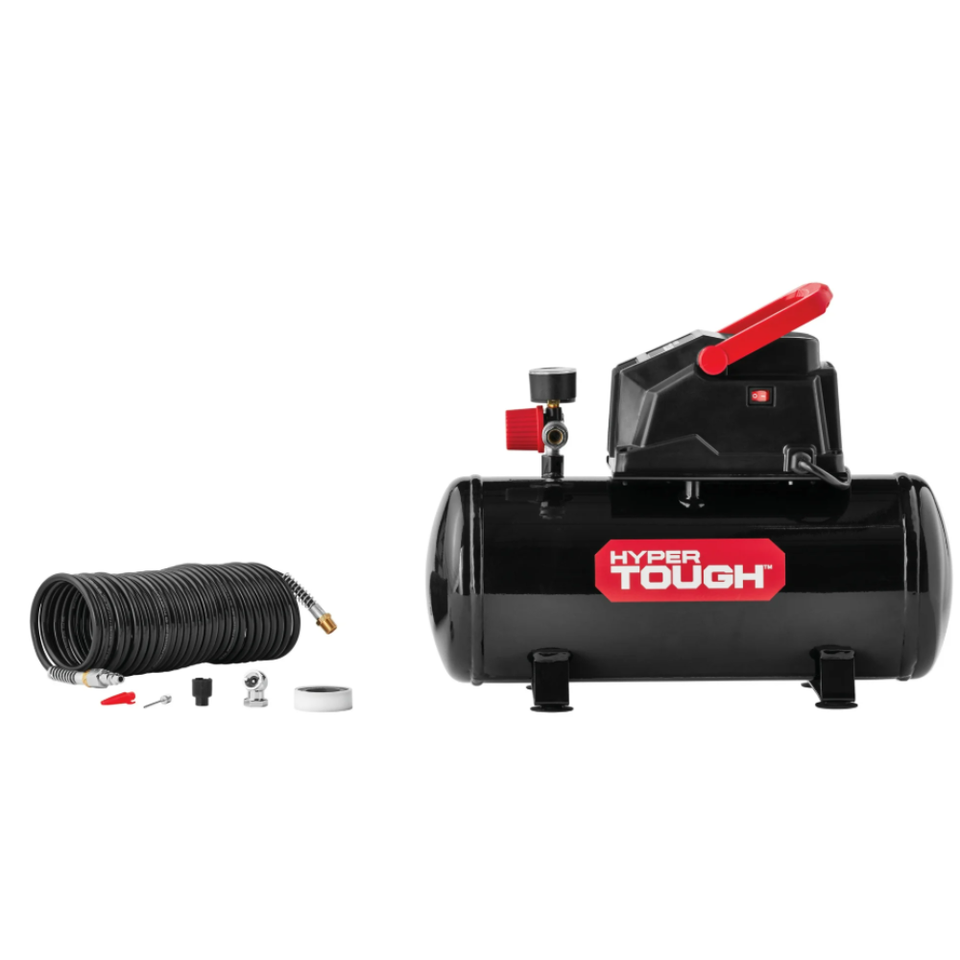 Hyper Tough Black 100 PSI Oil-free Portable Air Compressor 3 gal | eBay