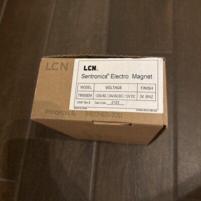 LCN Sentronic Electro Magnet 7850 SEM Magnetic Door Holder Dark Bronze ...