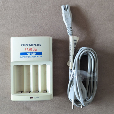 Olympus Battery Charger BU-100 Batterieladegerät - Ni-MH + Netzkabel ...