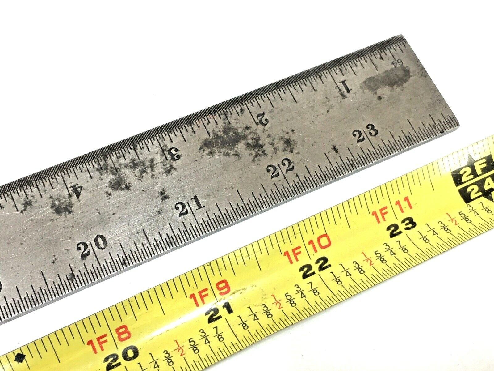 VINTAGE L.S. Starrett No. 410 Tempered 24" Machinists Ruler | eBay