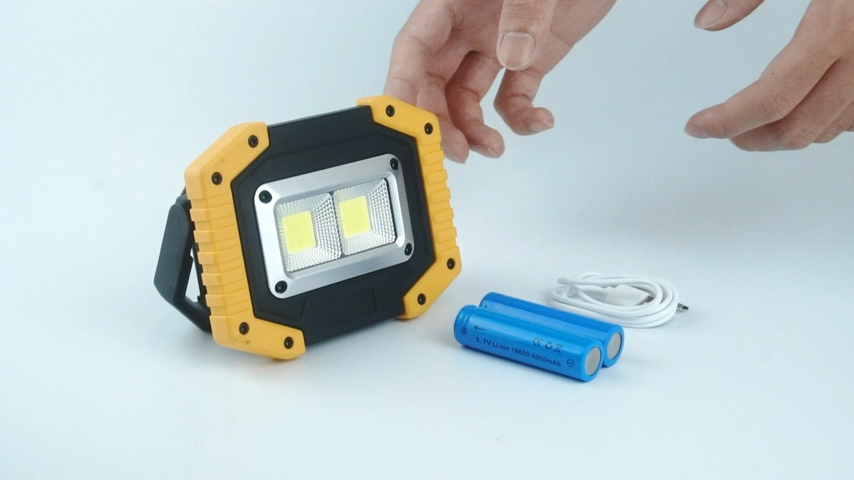Trongle LED Rechargeable Work Lights, 30W Floodlight Battery Security ...